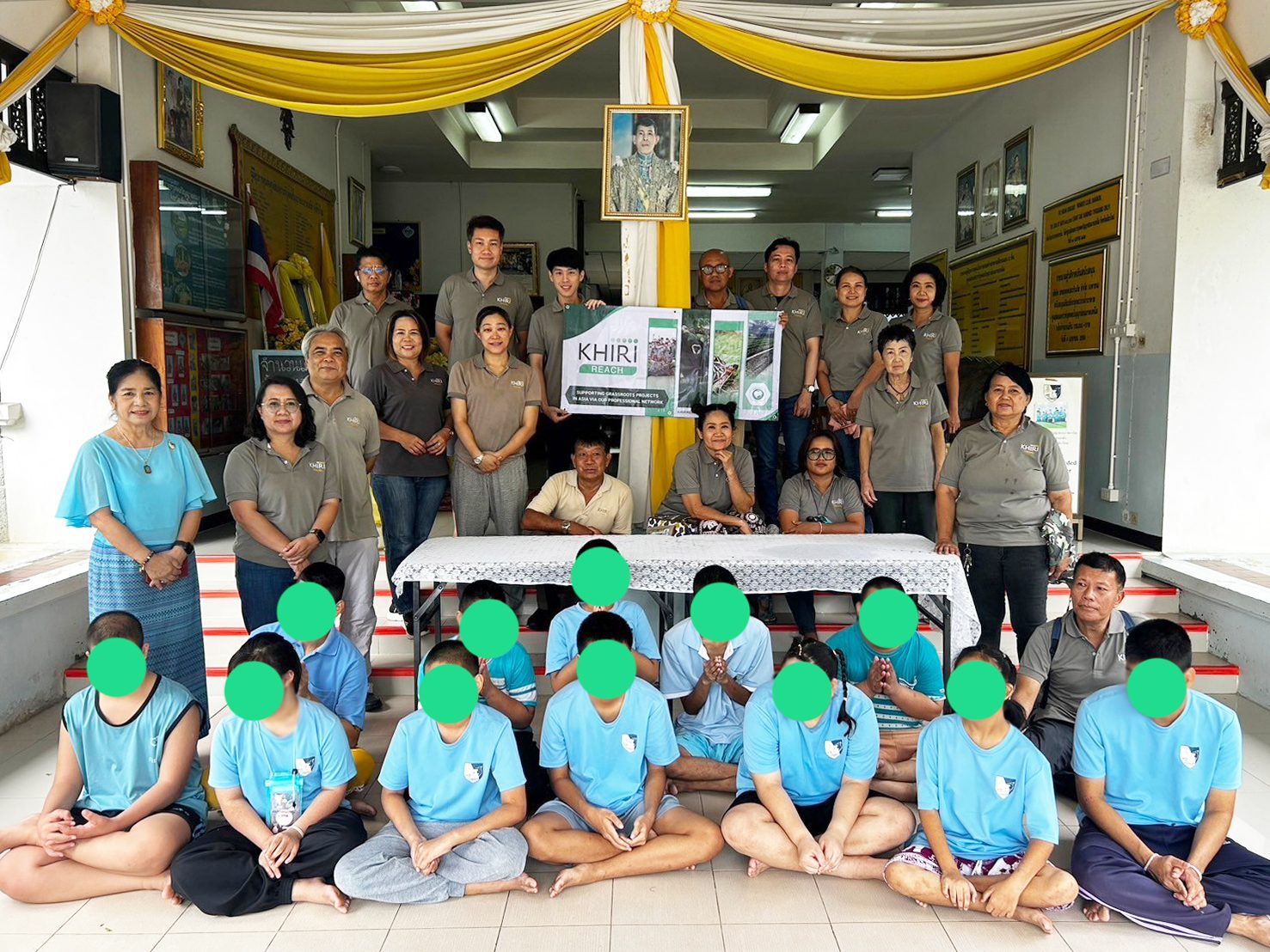 Painting the wall of the Northern Region Welfare Center for Mentally ...